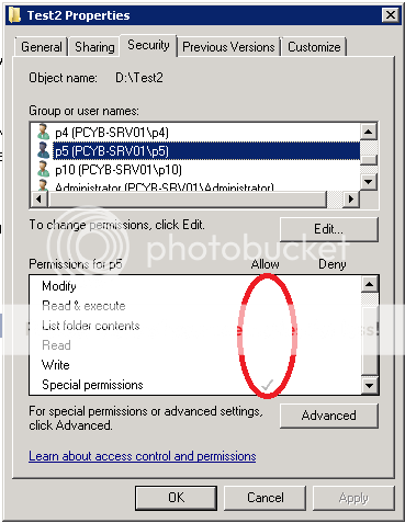 change permission using .bat file in window server 2008 r2 - Super User